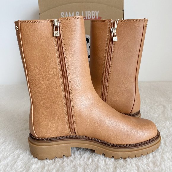 Sam & Libby | Shoes | Samlibby Womens Scarlett Combat Boot Side Zip ...